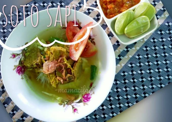 Resep Soto Sapi oleh mamacila - Cookpad
