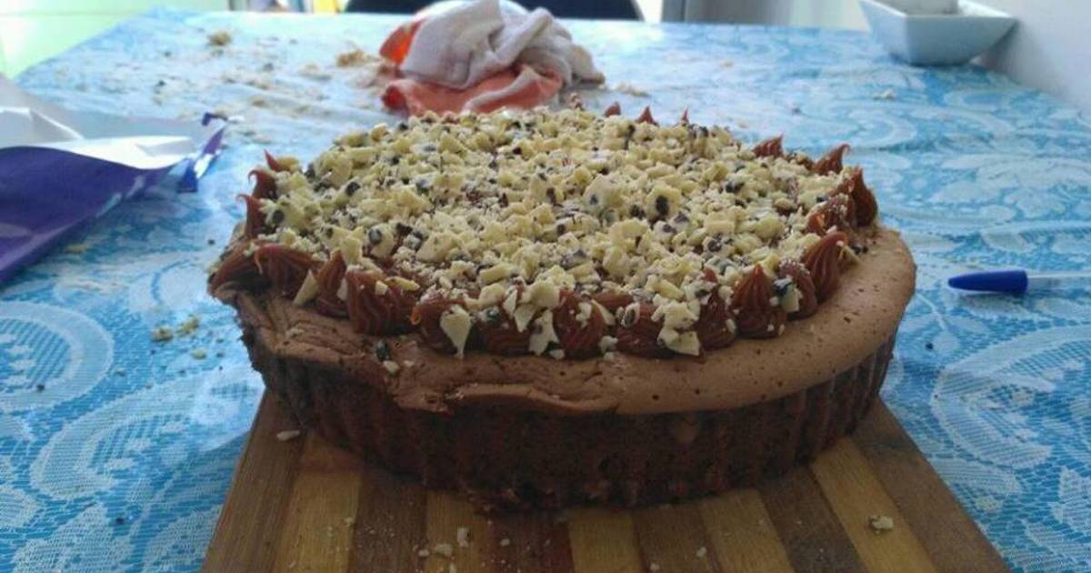 Bizcochuelo de chocolate con ddl y oreo Receta de Gimena Tejera- Cookpad