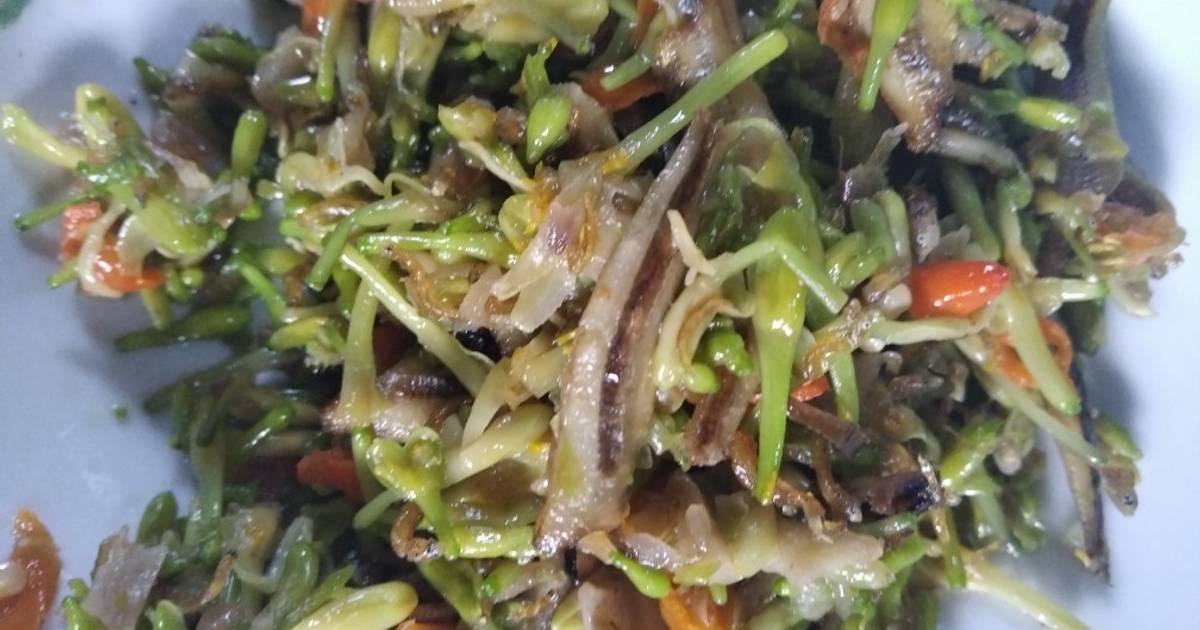 Resep Tumis bunga pepaya+teri tidak pahit oleh Tri Wahyuningsih - Cookpad
