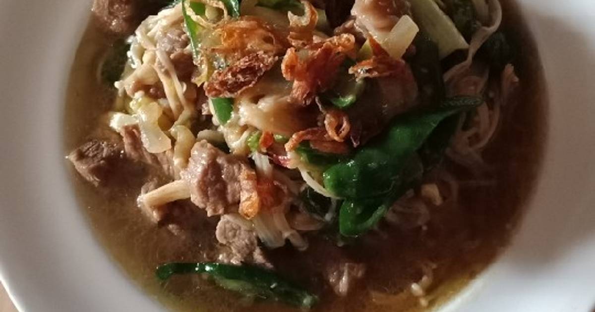 26 resep daging sapi tumis jamur enoki & daun bawang pre enak dan mudah ...