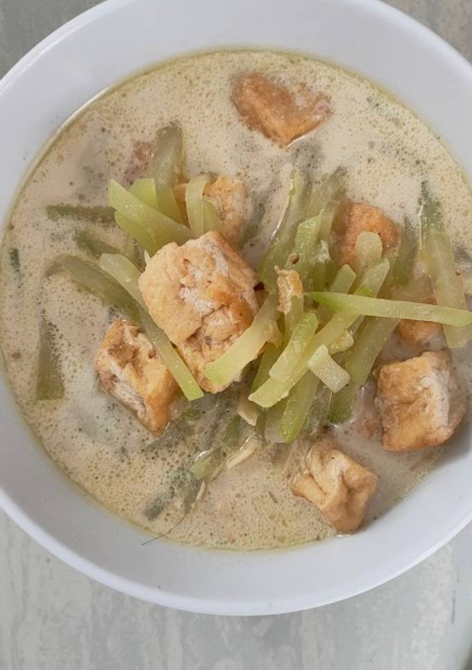 Resep Sayur lodeh labu siam + tahu oleh Nita Dian sari - Cookpad