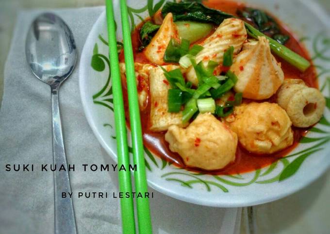 Resep Suki Kuah Tomyam oleh Putrilestari - Cookpad