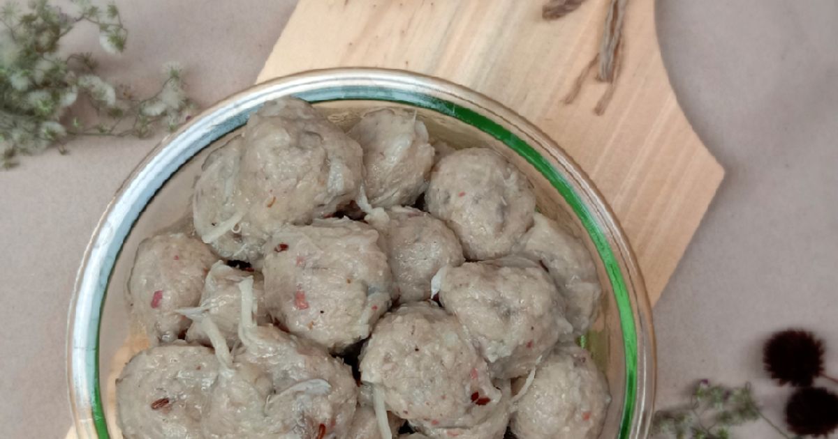 Resep Bakso Jamur Tempe Gembos (Menjes) oleh Evis Dewi Sarwendah - Cookpad