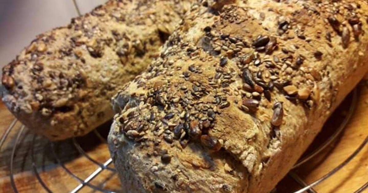 Pan casero con mix de semillas (opcional) Receta de Lucía Pedaño- Cookpad
