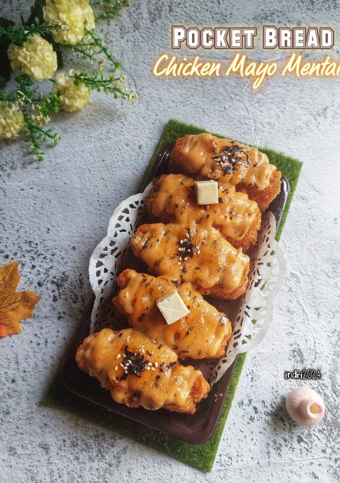 Resep Pocket Bread : Chicken Mayo Mentai oleh Dapur Halal (Indri) - Cookpad