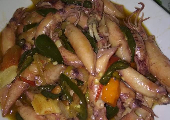 Resep Cumi asin tumis tauco oleh Mamidee's kitchen(deevy) - Cookpad