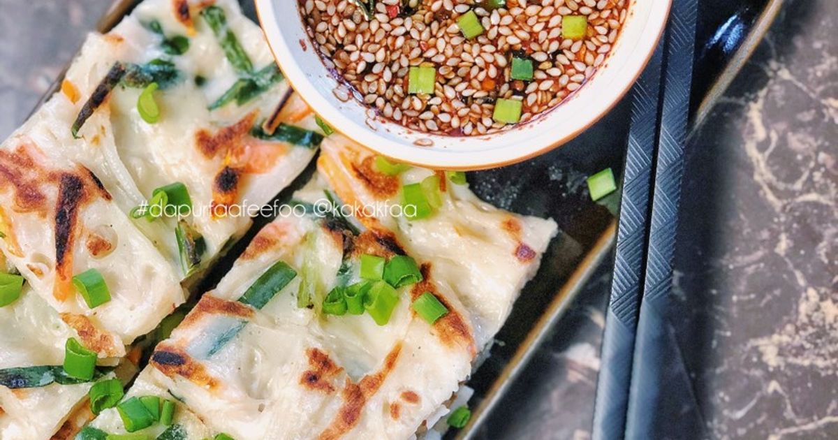 Resipi Paeng Ee Beoseot Jeon Korean Enoki Mushroom Pancake Kerana ...