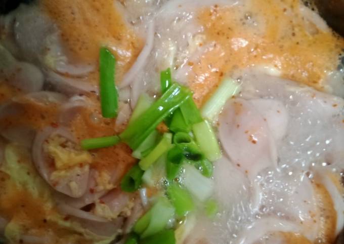 Resep Sup Sosis bumbu Gochujang oleh Kreasi By Mamah Zafran - Cookpad