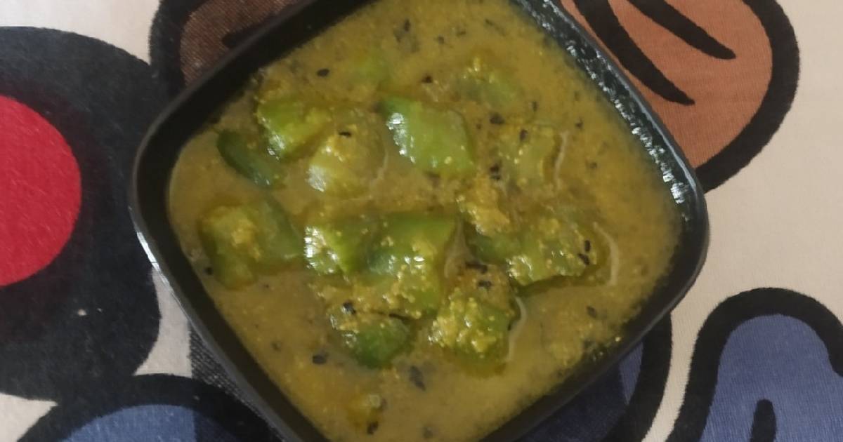Jhinge Posto (Turai / Ridge Gourd in Poppy Seeds Gravy-Bengali) Recipe ...