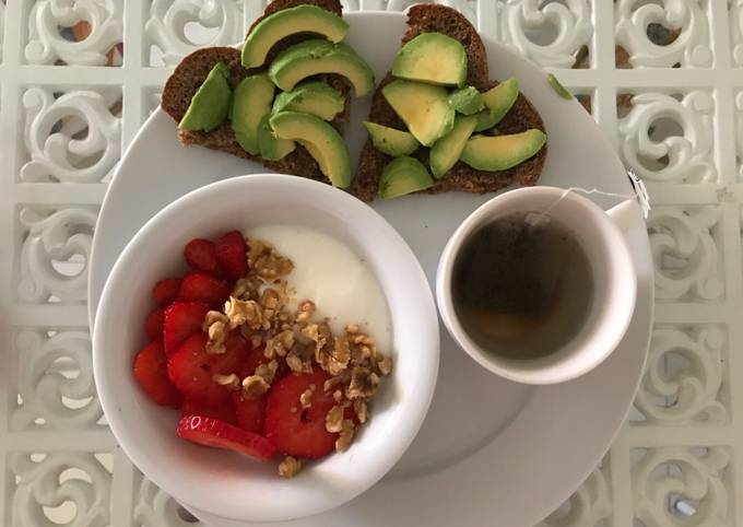 Desayuno completo y fácil Receta de Lucia- Cookpad