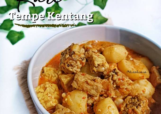 Resep Kare Tempe Kentang 🥔 oleh Dieah Rara - Cookpad