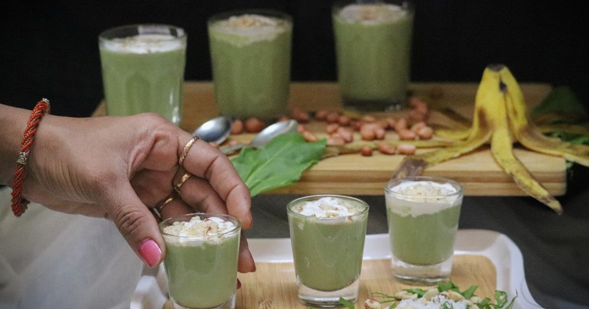 Banana Spinach Shots Recipe by Usha V Bhat - Cookpad