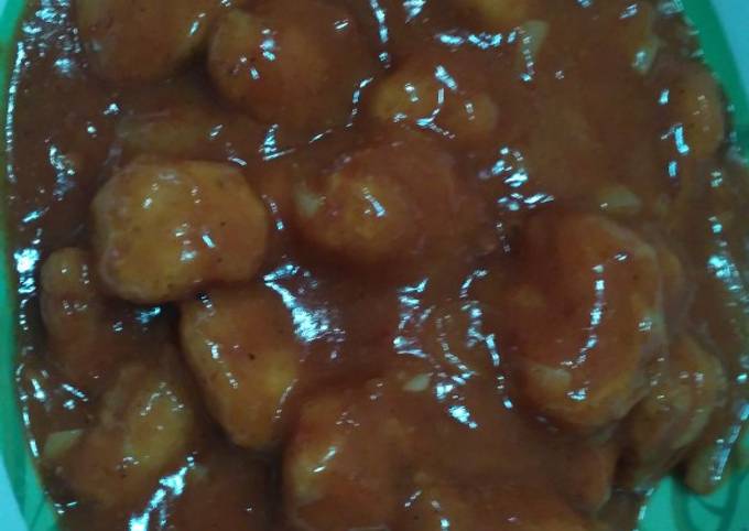 Resep Ayam tepung saus pedas manis oleh ghynamalia - Cookpad