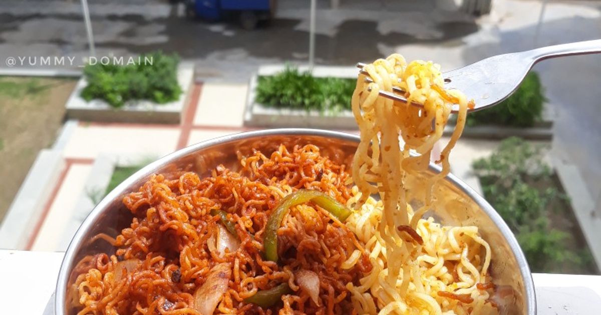 Easy Chinese Maggi Bhel!! Recipe by Yummy Domain - Cookpad
