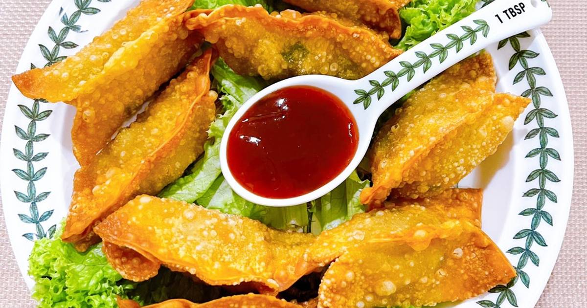 Resipi 👩‍🍳Wantan Goreng Inti Daging oleh Mahadiah - Cookpad