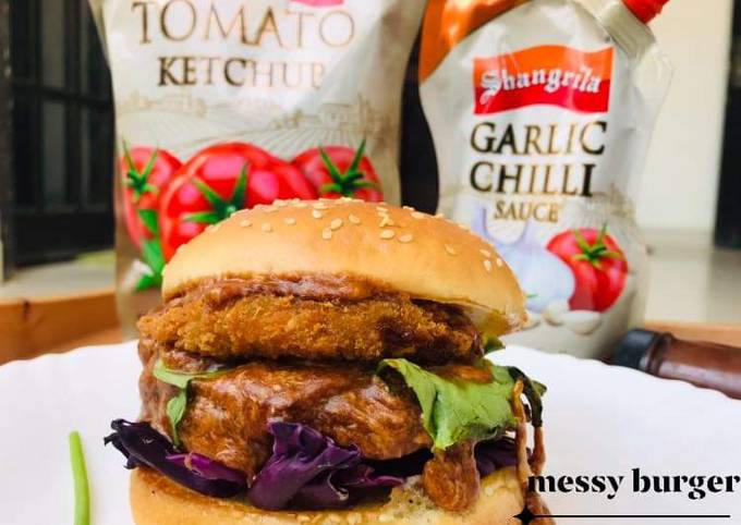 The Messy Burger Recipe by Zobia Sajjad - Cookpad