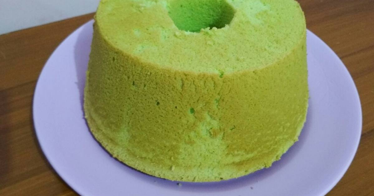 Resep Pandan Chiffon Cake oleh Angela Fortunata - Cookpad