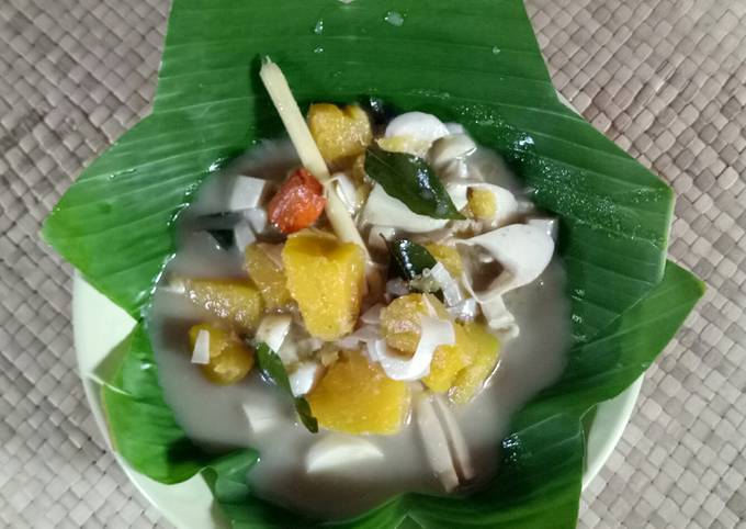 Resep Sayur umbut kelapa labu kuning oleh juwairiah - Cookpad