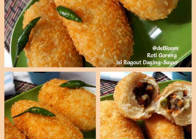 Resep 247. Roti Goreng Isi Ragout Daging-Sayur oleh JE deBloom - Cookpad