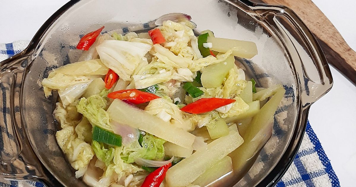 Resep Sayur Labu Siam Sawi Putih oleh Armina Puji Utari - Cookpad