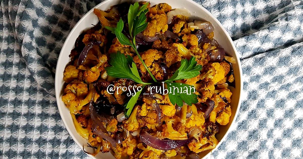 Ricetta Cimette di cavolfiore con cipolle rosse di rosso rubinian - Cookpad