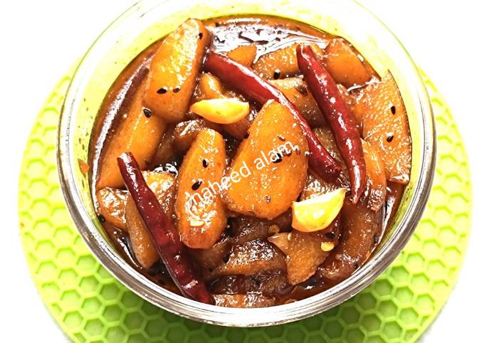 Nashpati Ka Khatta Meetha Achar Recipe by Naheed Alam - Cookpad