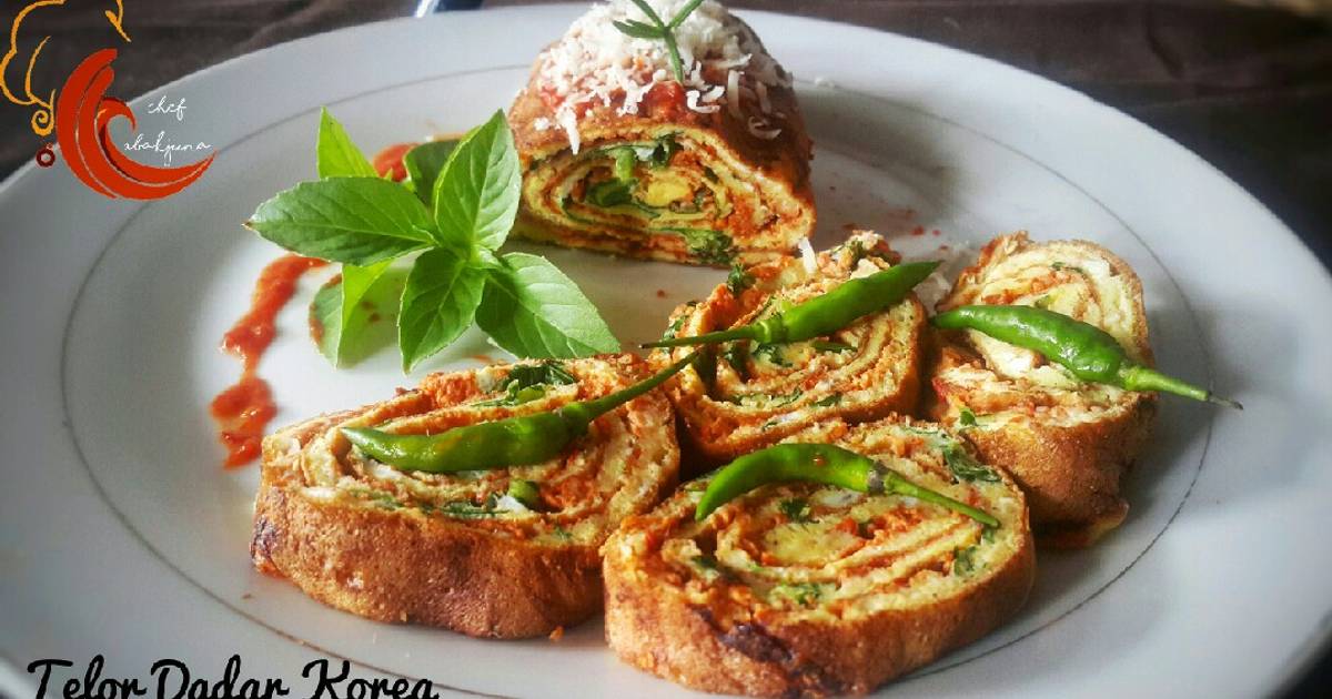 Resep Telor Dadar Korea (Korean Scramble Egg) oleh Chef Abakjuna - Cookpad
