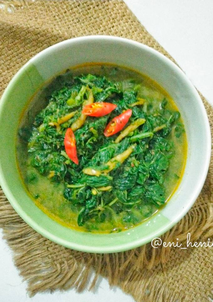 Resep 793. Gulai Daun Singkong Teri dengan Fibercreme oleh Eni henie - Cookpad