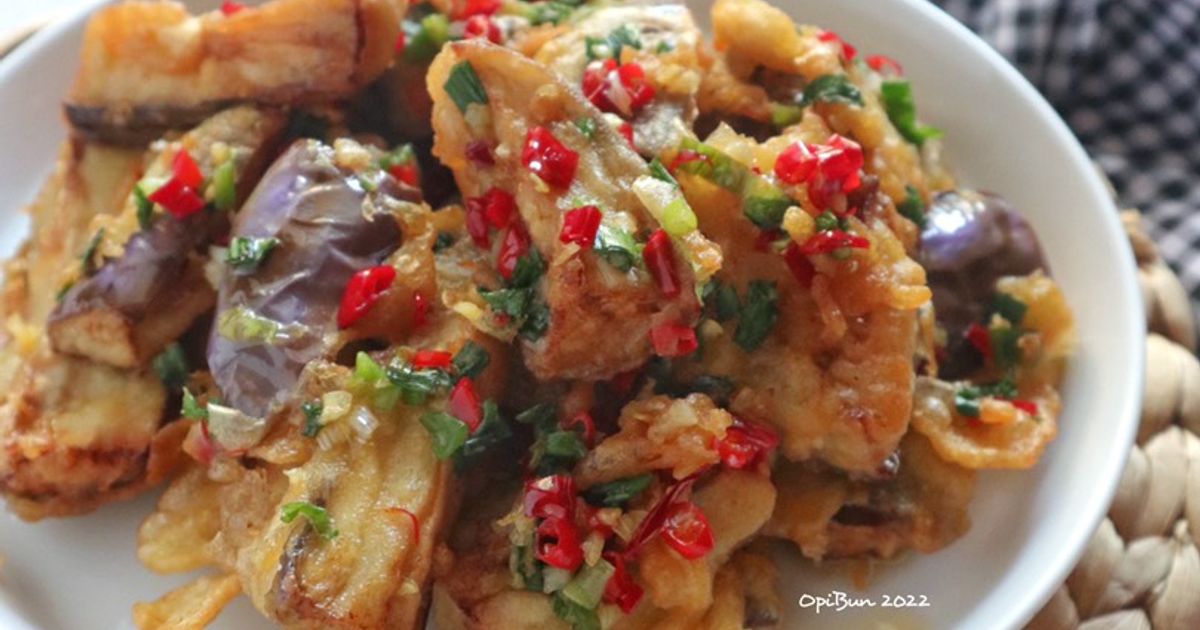 Resep Terong Cabe Garam oleh OpiBun - Cookpad