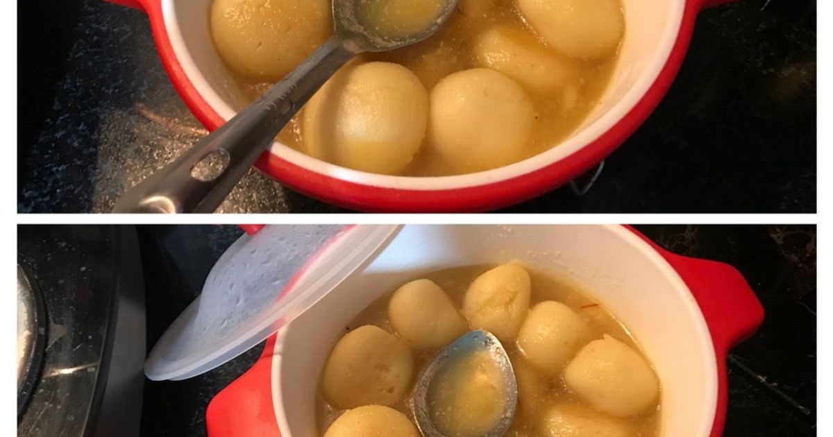 Kolkata Sponge Rasgulla (Speciality: Komola Bhog) Recipe by Anamika ...