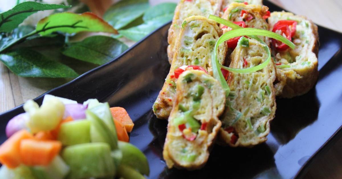 570 resep telor gulung korea teflon enak dan mudah - Cookpad