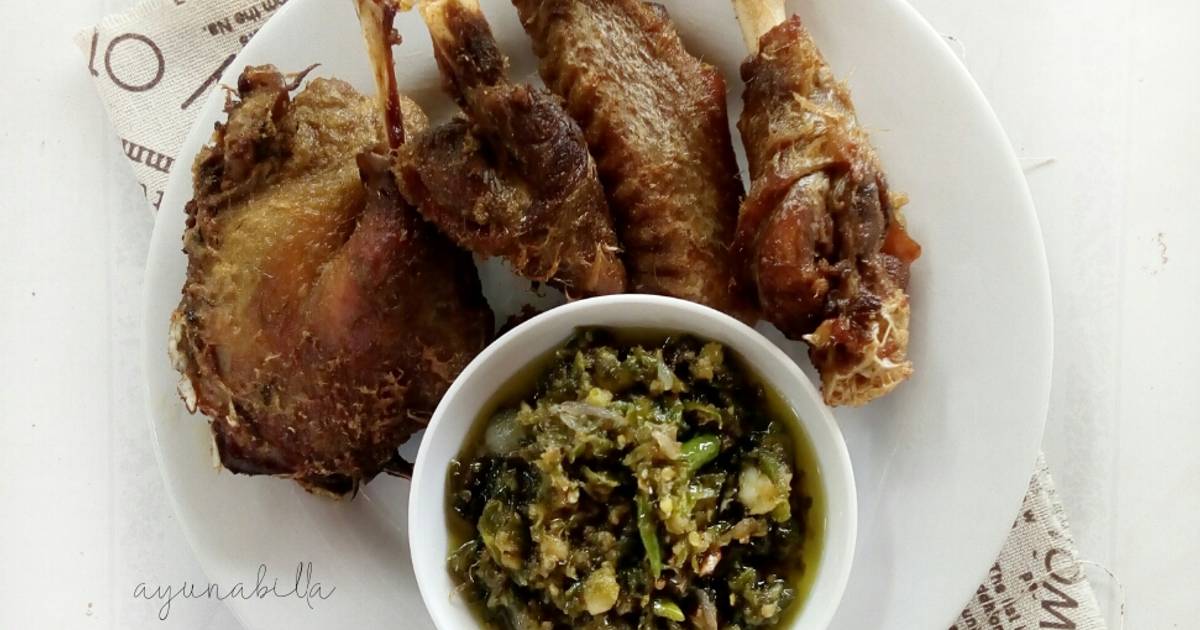 Resep Bebek Goreng Sambel Ijo oleh ayunabillarumaropen - Cookpad