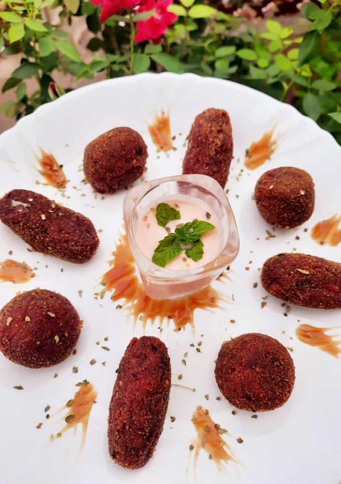 Cheesy Beetroot Nuggets Recipe by Payal Thakur - Cookpad