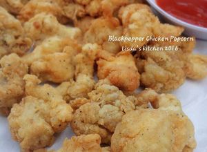 Resep chicken popcorn black paper rumahan enak dan mudah - Cookpad