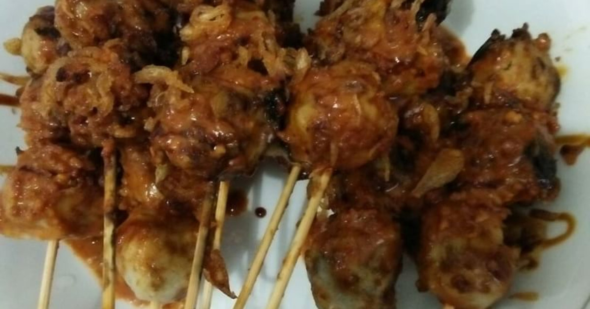 Resep Bakso Bakar Saus Kacang oleh Lia Lia - Cookpad