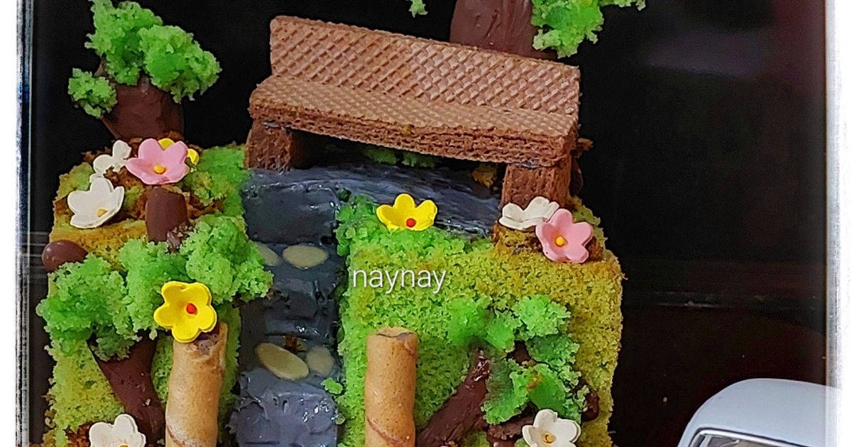 Resep Spinach Cake (Park Cake) oleh NayNay - Cookpad