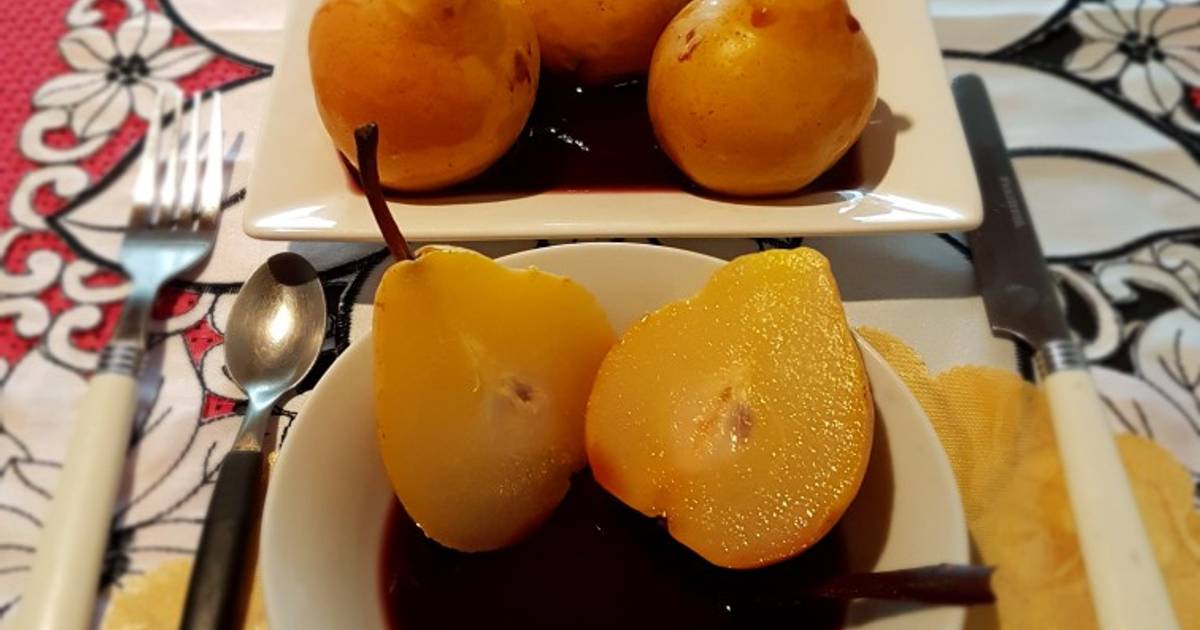 Pera al malbec - 24 recetas caseras- Cookpad