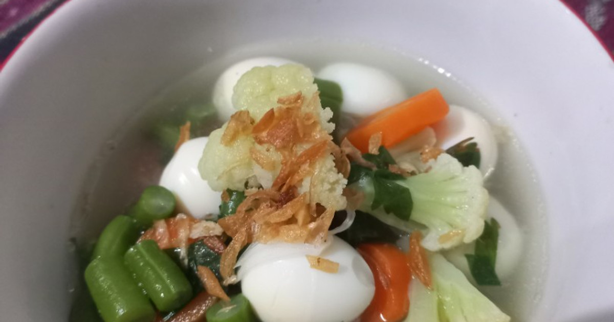 Resep Sup Telur Puyuh oleh Pawon Buneng - Cookpad