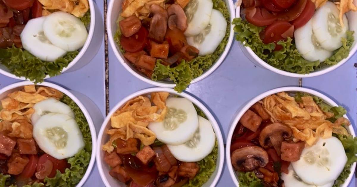 Resep Tumis sosis tahu jamur (Rice bowl ide jumat berkah) oleh Newbie ...