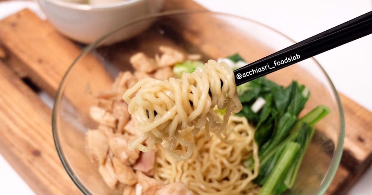 Resep Mie Ayam Polos oleh acchiasri_foodslab - Cookpad