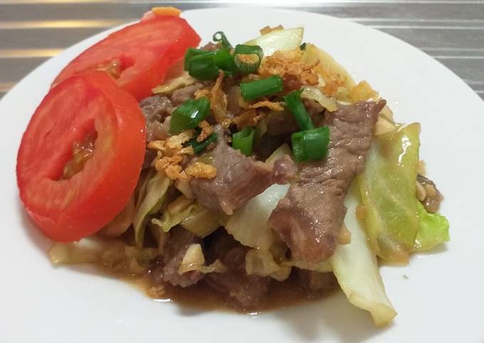 Resep Daging Sapi Dengan Sayur Kol oleh Dapur Dicky - Cookpad