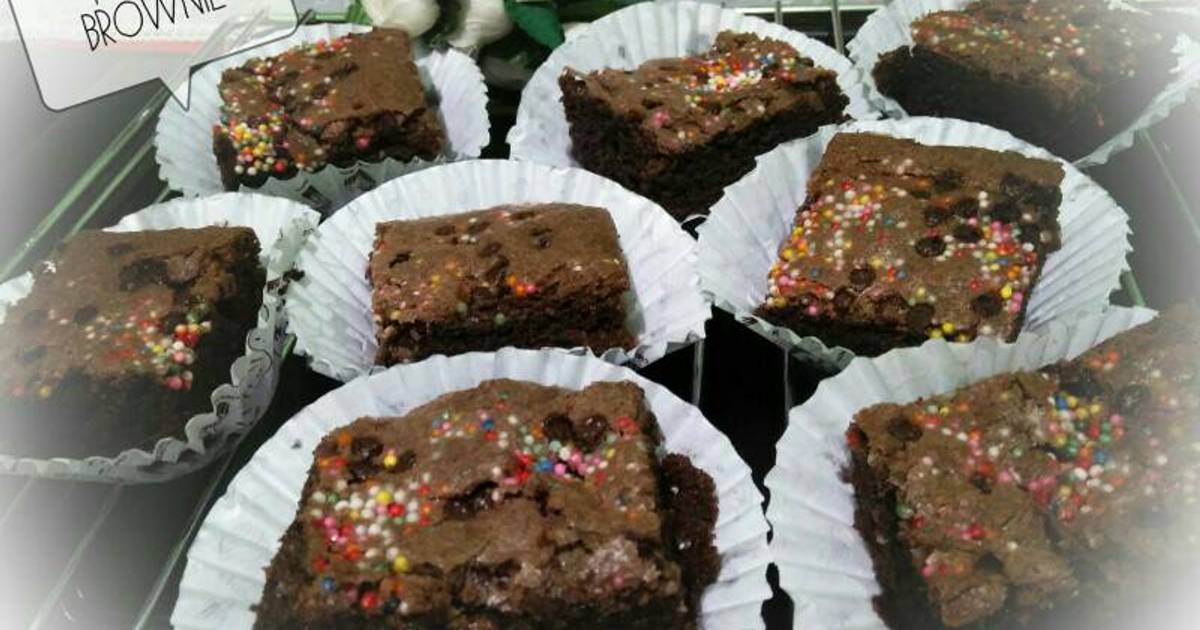 Resep Fudge Brownie moist dan enak oleh Nur Faida - Cookpad