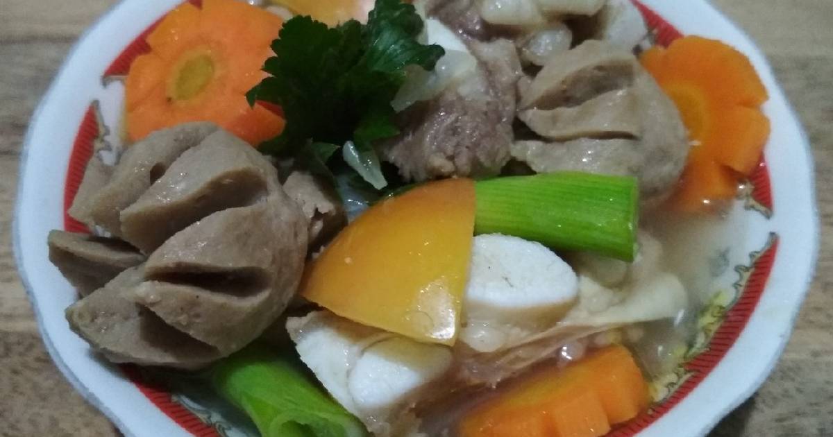 Resep Sop tangkar baso sapi oleh Tien Meinarni - Cookpad