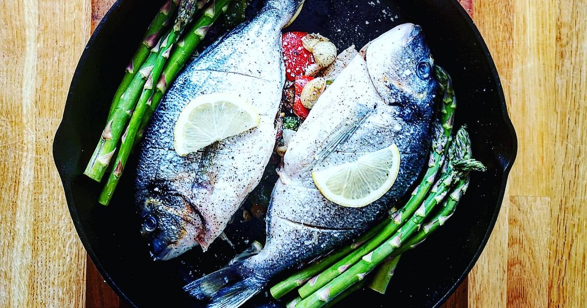 Whole Baked Sea Bream Recipe by Cooking With Peggs - Cookpad