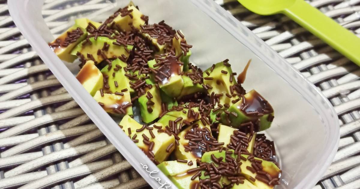 Resep Alpukat Potong Cokelat oleh Bunna💜 - Cookpad