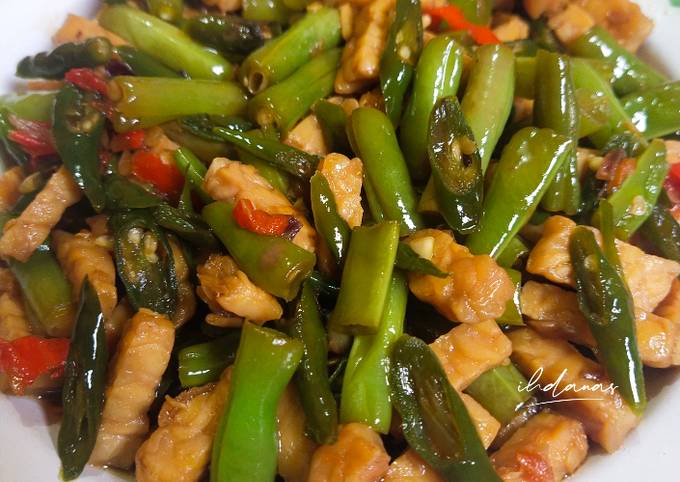 Resep Oseng Buncis Tempe Lombok Ijo oleh ihdanas - Cookpad