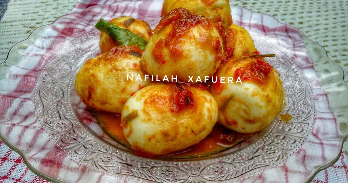 Resep Telur Masak Merah oleh Nafilah_Xafuera - Cookpad