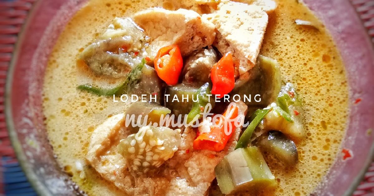 Resep Lodeh Tahu Terong Puedes Nampolll #Selasabisa oleh Ny_Mustofa ...