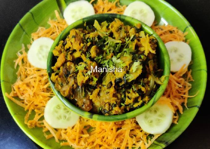Lauki Arbi Methi Zunka Recipe by Manisha Malvi Angaitkar - Cookpad