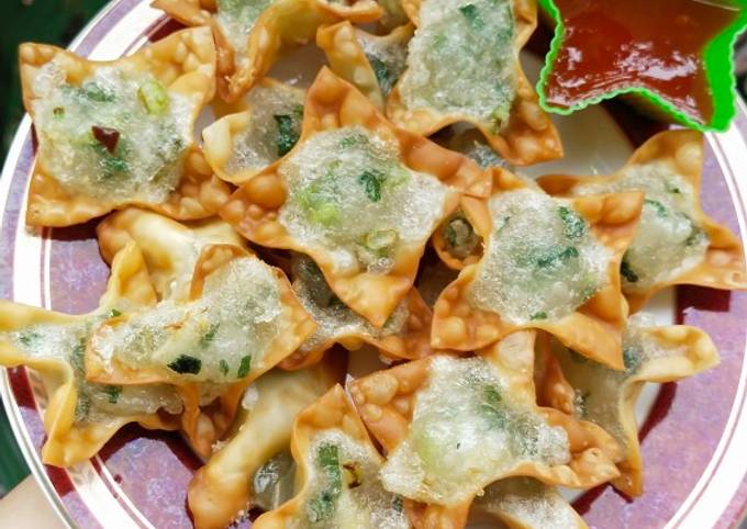 Resep Pangsit goreng isi aci oleh Ivon Susyanti - Cookpad